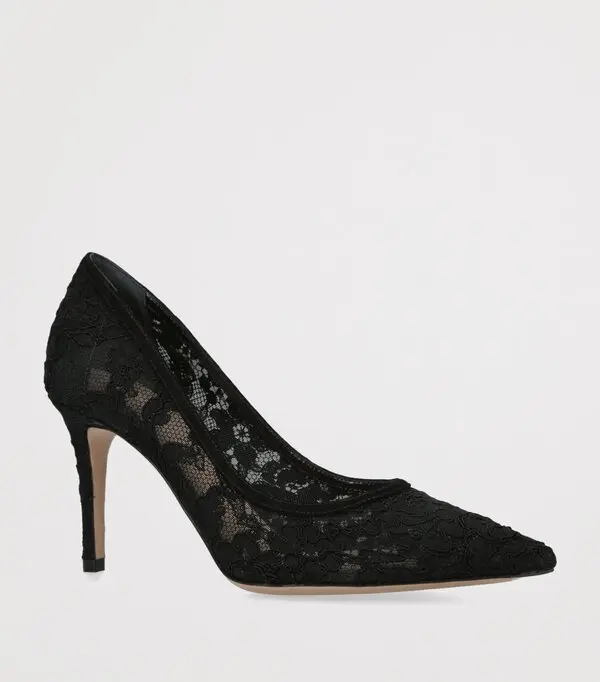 GIANVITO ROSSI Lace Claudia 85 Pumps - Black
