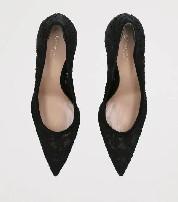 GIANVITO ROSSI Lace Claudia 85 Pumps - Black