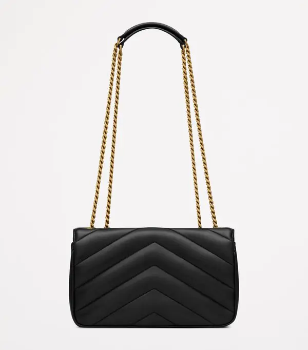 Saint Laurent Small Loulou Matelassé Shoulder Bag - Black