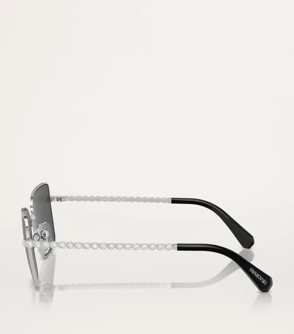 SWAROVSKI Metal Sk7015 Sunglasses - Silver