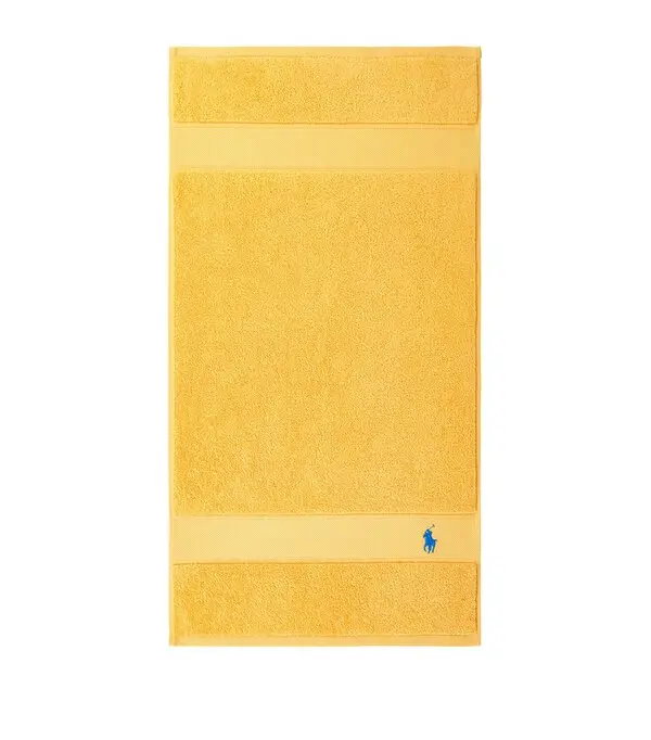 Ralph Lauren Polo Player Guest Towel - Yellow