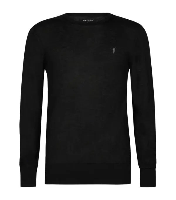 ALLSAINTS Merino Wool Mode Sweater - Black