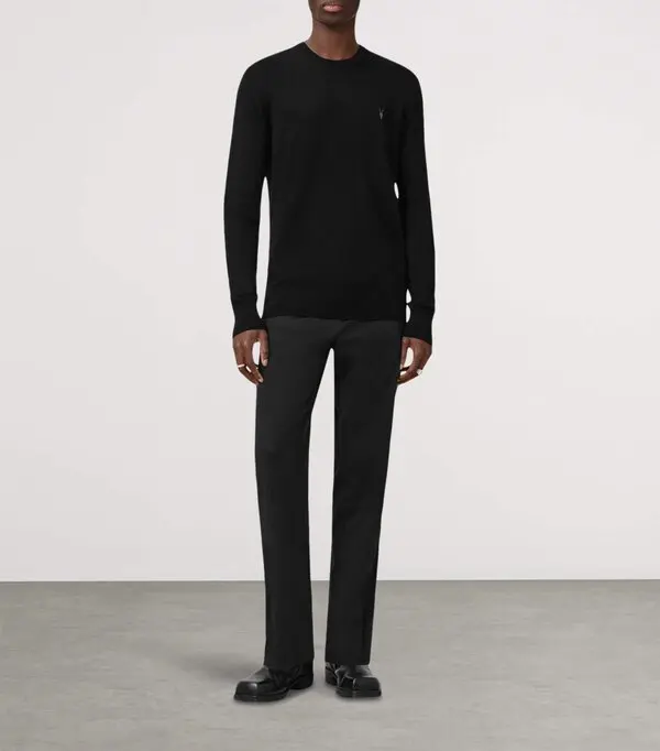 ALLSAINTS Merino Wool Mode Sweater - Black