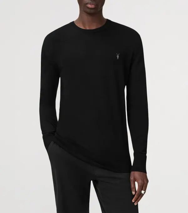 ALLSAINTS Merino Wool Mode Sweater - Black