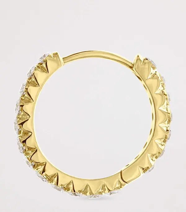 MARIA TASH Invisible Set Diamond Eternity Single Hoop Earring