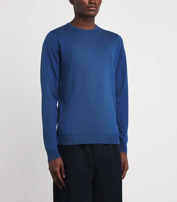 John Smedley Merino Wool Sweater - Blue