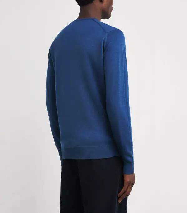 John Smedley Merino Wool Sweater - Blue