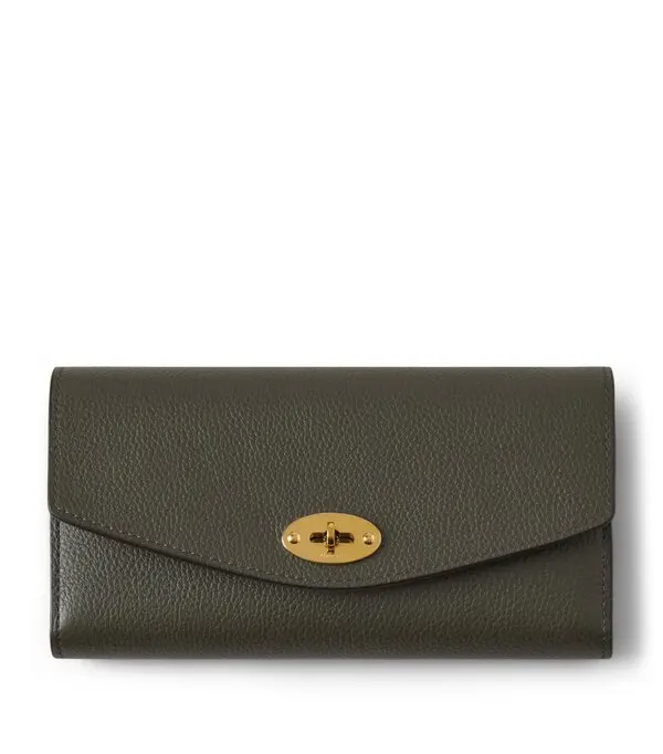 Mulberry Leather Darley Wallet - Green