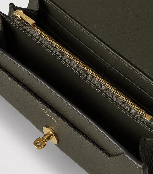 Mulberry Leather Darley Wallet - Green
