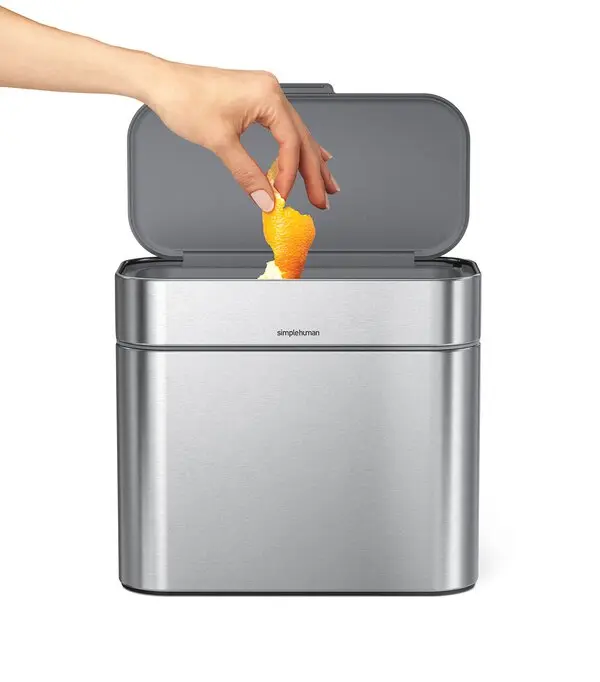 SIMPLEHUMAN Stainless Steel Compost Caddy