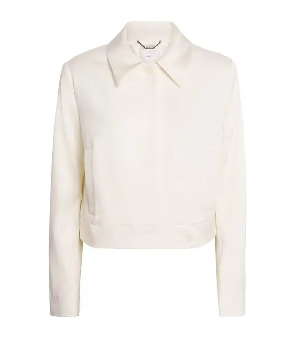 JOSEPH Crepe Abbe Tailored Jacket - White