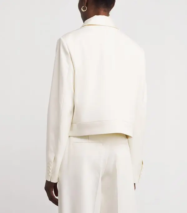 JOSEPH Crepe Abbe Tailored Jacket - White