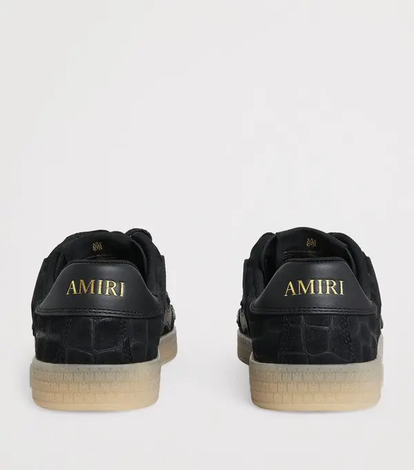 Amiri Pacific Bones Low-top Sneakers - Black