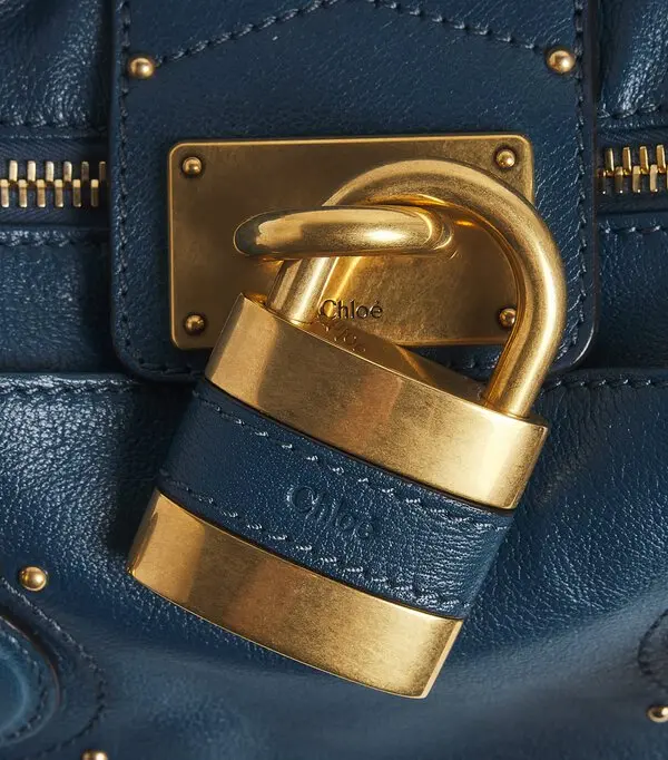 Chloé Leather Paddington Top-handle Bag - Blue