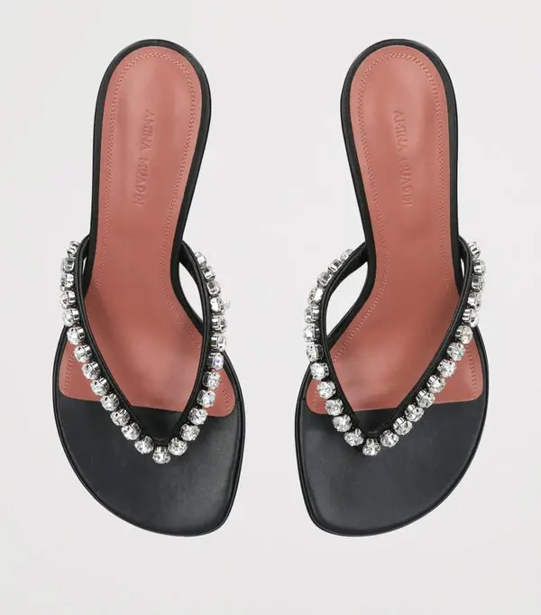Amina Muaddi Gigi Thong Sandals