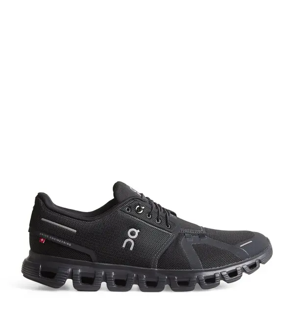 On Cloud 6 Lace-up Trainers - Black