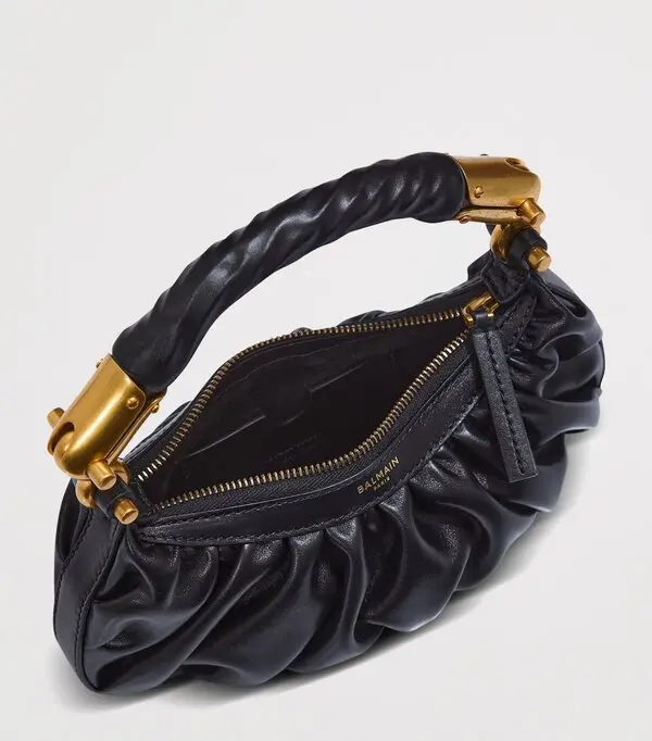Balmain Ebene Mini Top-handle Bag