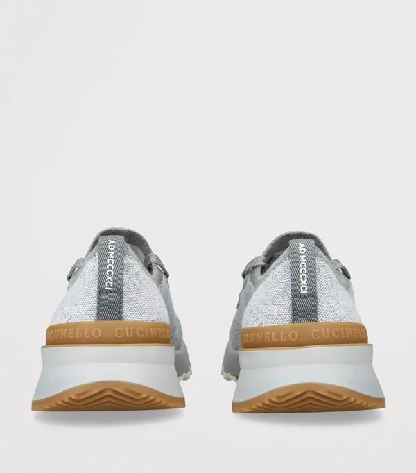 Brunello Cucinelli Knitted Sneakers - Grey