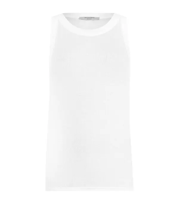 ALLSAINTS Rina Ribbed Tank Top - White