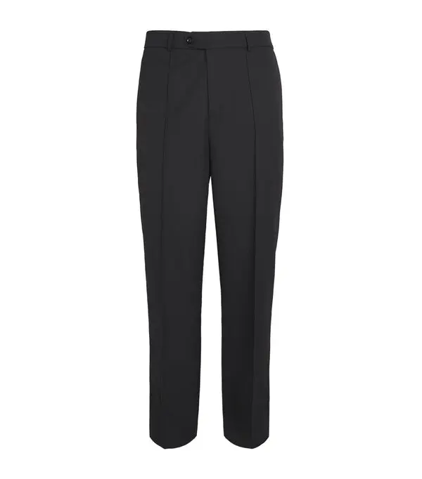 ABOUT:BLANK Everyday Wide-leg Pleated Trousers - Black