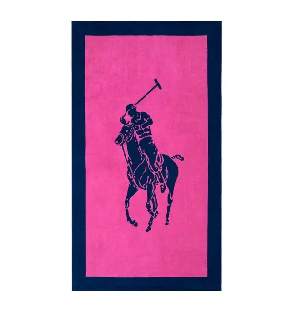 Ralph Lauren Polo Jacquard Bath Towel - Pink