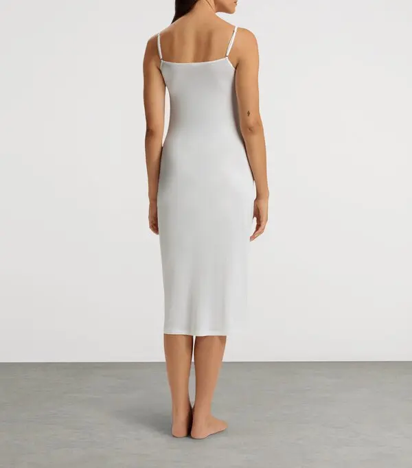 Hanro Satin Midi Dress - Ivory