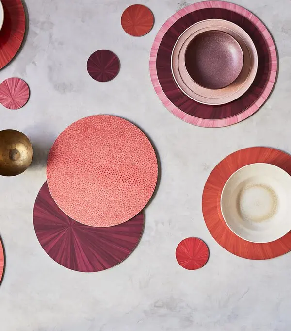 HESTIA Set Of 4 Soleil Round Coasters