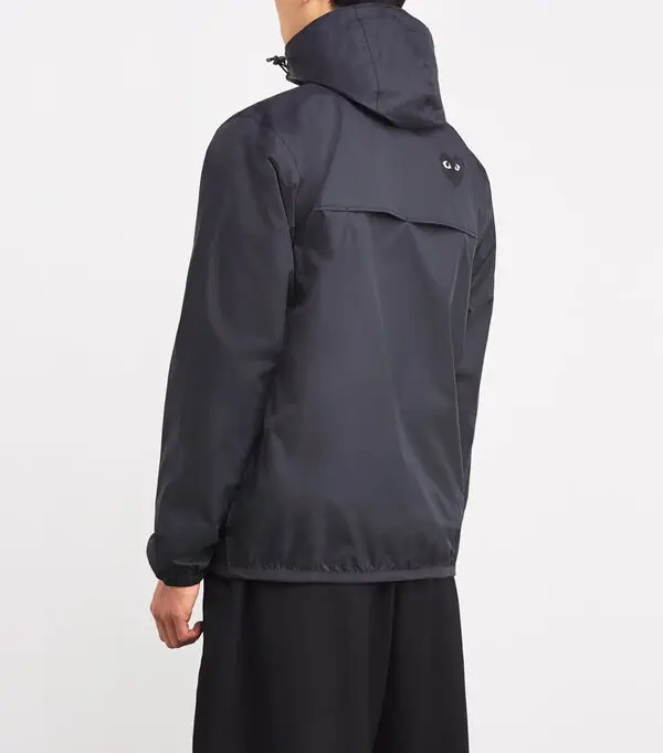 Play Comme Des Garcon X K-way Water-resistant Jacket - Black