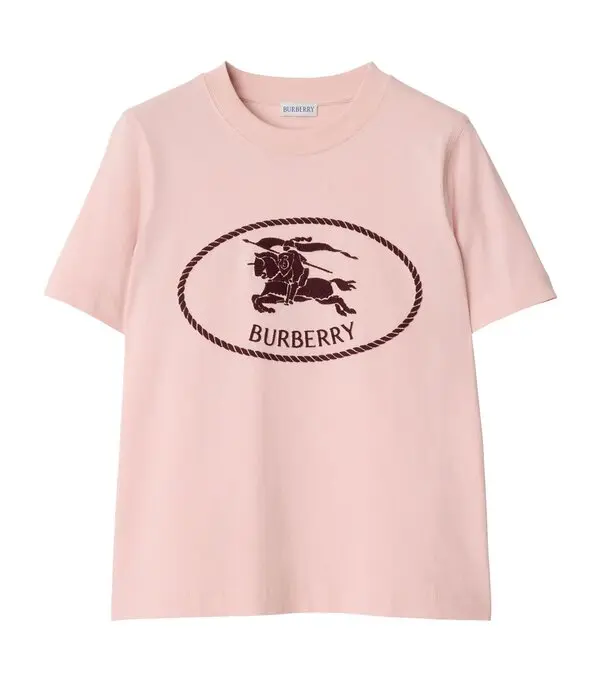 Burberry Equestrian Knight Design T-shirt - Pink