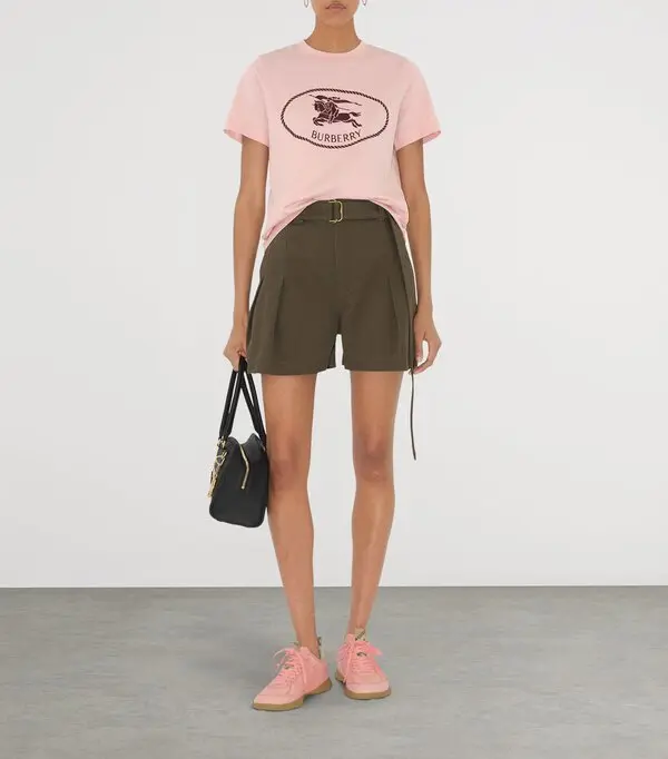 Burberry Equestrian Knight Design T-shirt - Pink