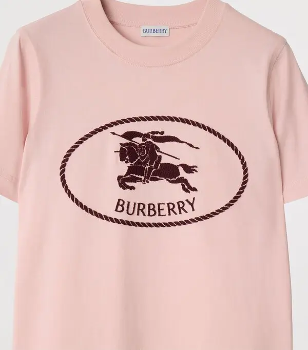 Burberry Equestrian Knight Design T-shirt - Pink