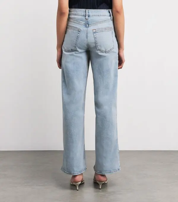 FRAME Le Slim Palazzo Wide-leg Jeans - Blue