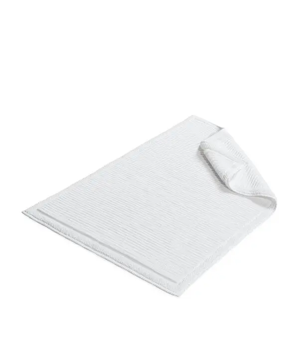 HAMAM Organic Cotton Raya Bath Rug - White