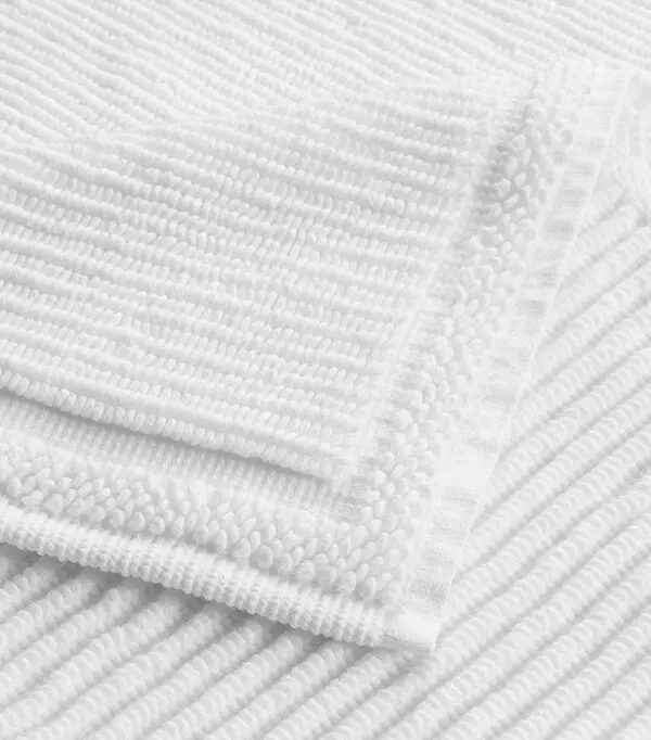 HAMAM Organic Cotton Raya Bath Rug - White