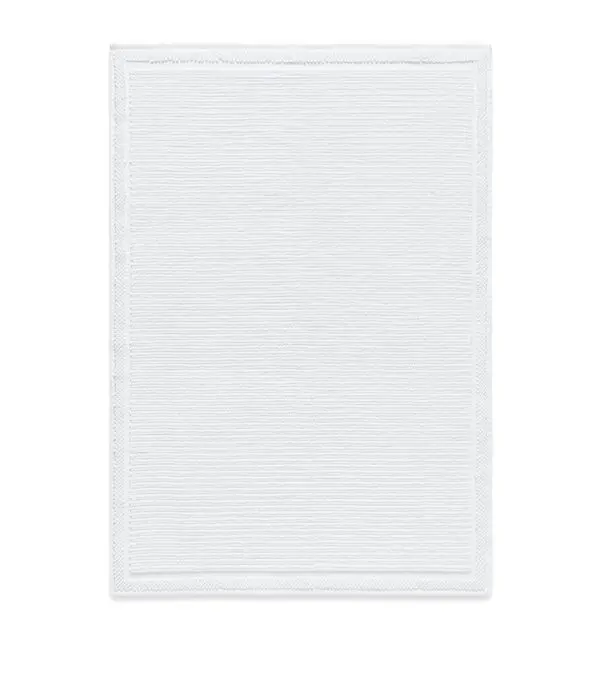 HAMAM Organic Cotton Raya Bath Rug - White