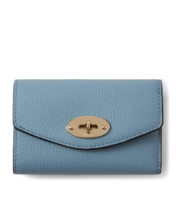 Mulberry Leather Folded Darley Wallet - Blue