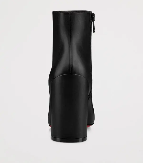 CHRISTIAN LOUBOUTIN Jane Leather Heeled Ankle Boots - Black