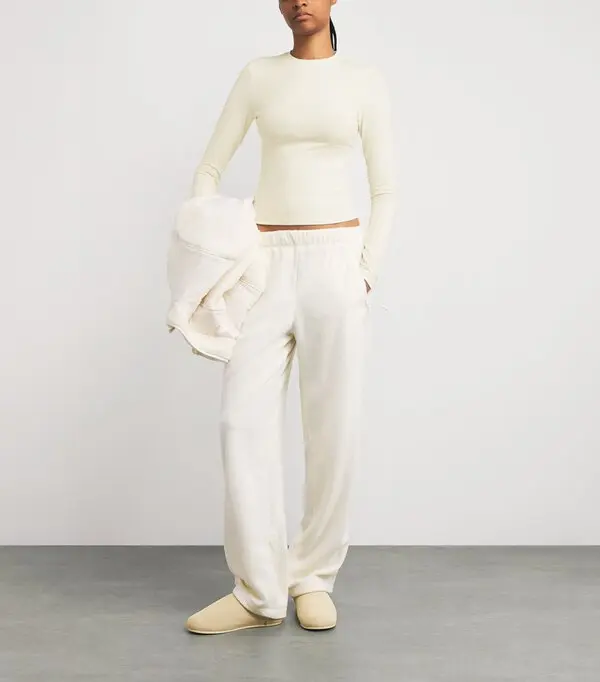 SKIMS Cotton Jersey Long-sleeve T-shirt - Ivory