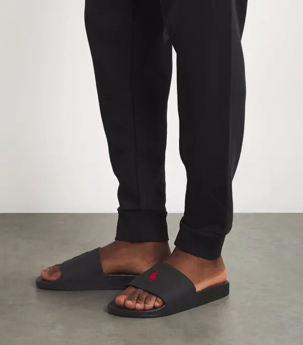 Polo Ralph Lauren Polo Pony Slides - Black