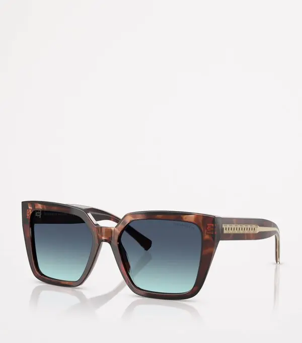 Tiffany & Co. Acetate Square Sunglasses - Brown