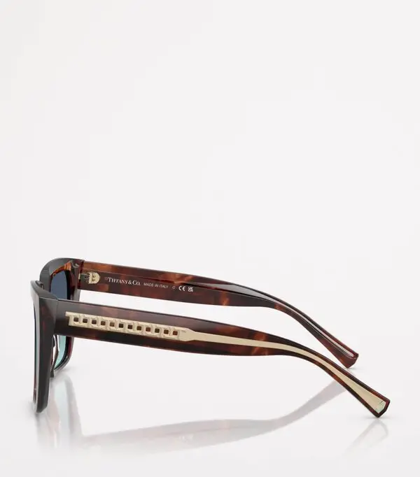 Tiffany & Co. Acetate Square Sunglasses - Brown