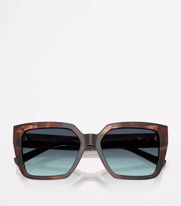 Tiffany & Co. Acetate Square Sunglasses - Brown