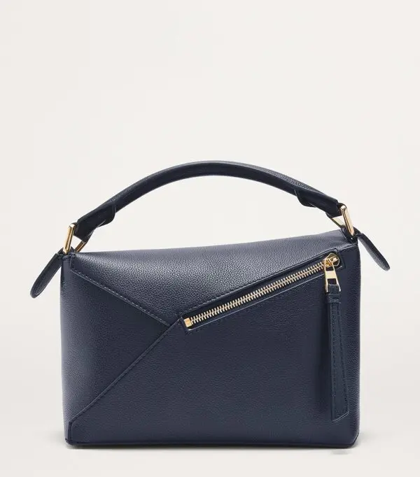Loewe Small Puzzle Edge Top-handle Bag - Navy
