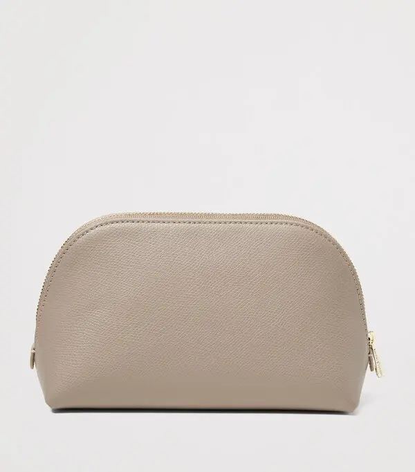 ASPINAL OF LONDON Small Leather Makeup Bag - Neutral