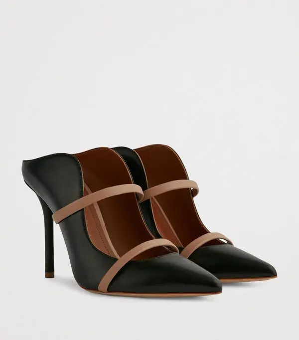 MALONE SOULIERS Leather Maureen Mules - Black