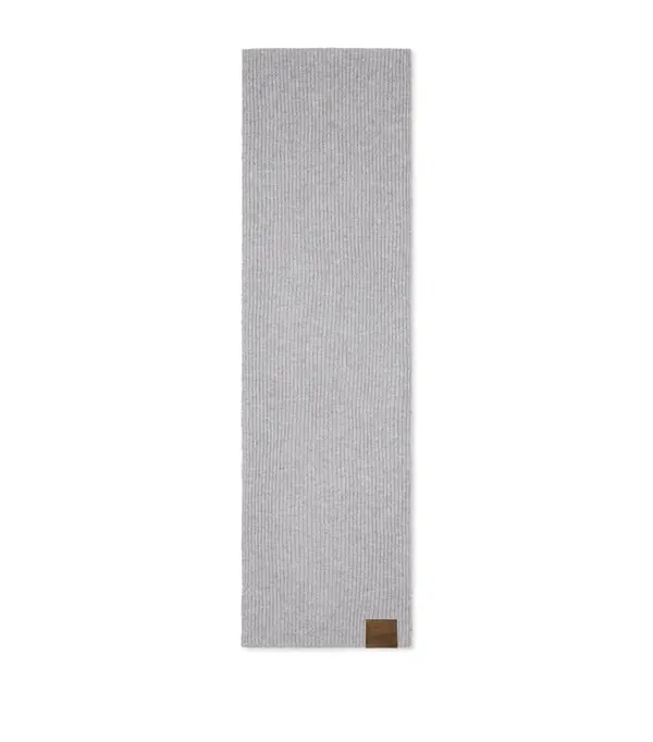 TOM FORD Cashmere Logo Scarf - Grey