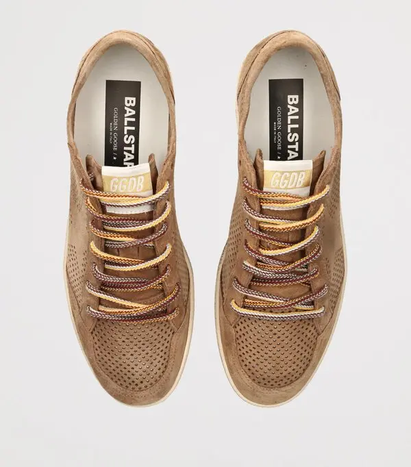 GOLDEN GOOSE Ball Star Suede Sneakers - Brown