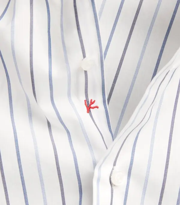 Isaia Cotton-linen Stripe Shirt