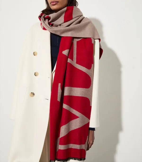 Max & Co. Logo Scarf - Red