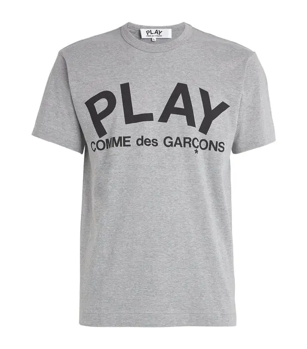 Play Comme Des Garcon Play Logo T-shirt - Grey